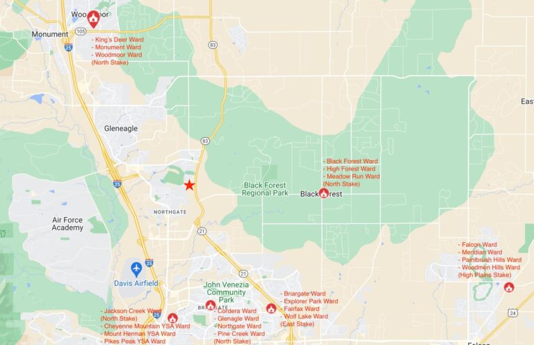 Colorado Springs Colorado LDS Temple Location Prediction – Jared Stark
